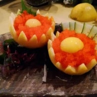Flying fish roe sashimi | Kaizen sushi and ramen grand forks